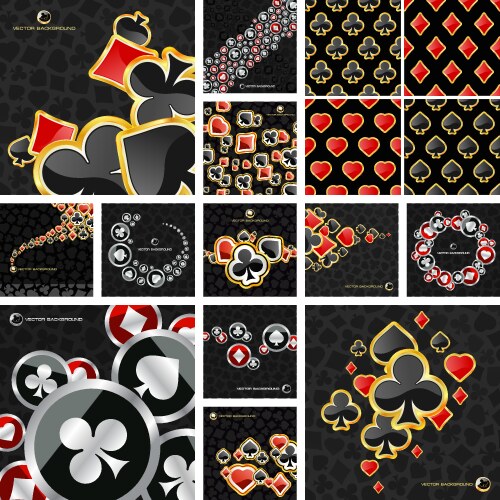 Playing Cards Black and White Vector Images (over 53,000)