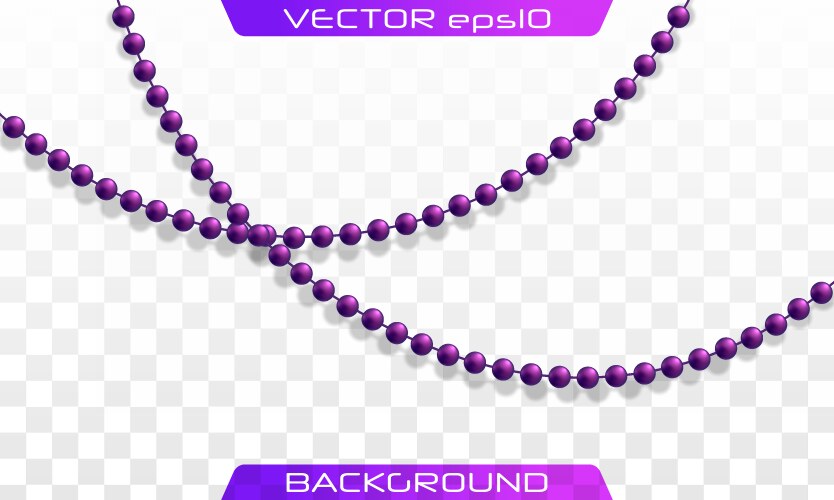 Realistic 3d detailed beads chain ball Royalty Free Vector