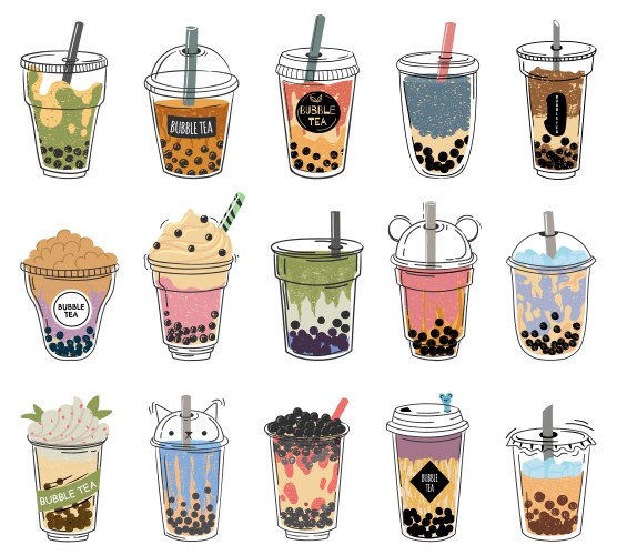 Free Milk Tea Vector Images (over 1,100)