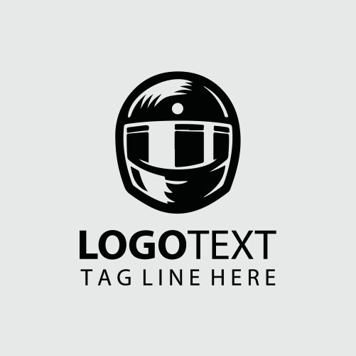 Helmet logo Royalty Free Vector Image - VectorStock