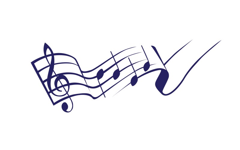 Music notes banner Royalty Free Vector Image - VectorStock