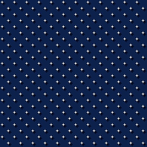 White stars on navy background seamless pattern Vector Image