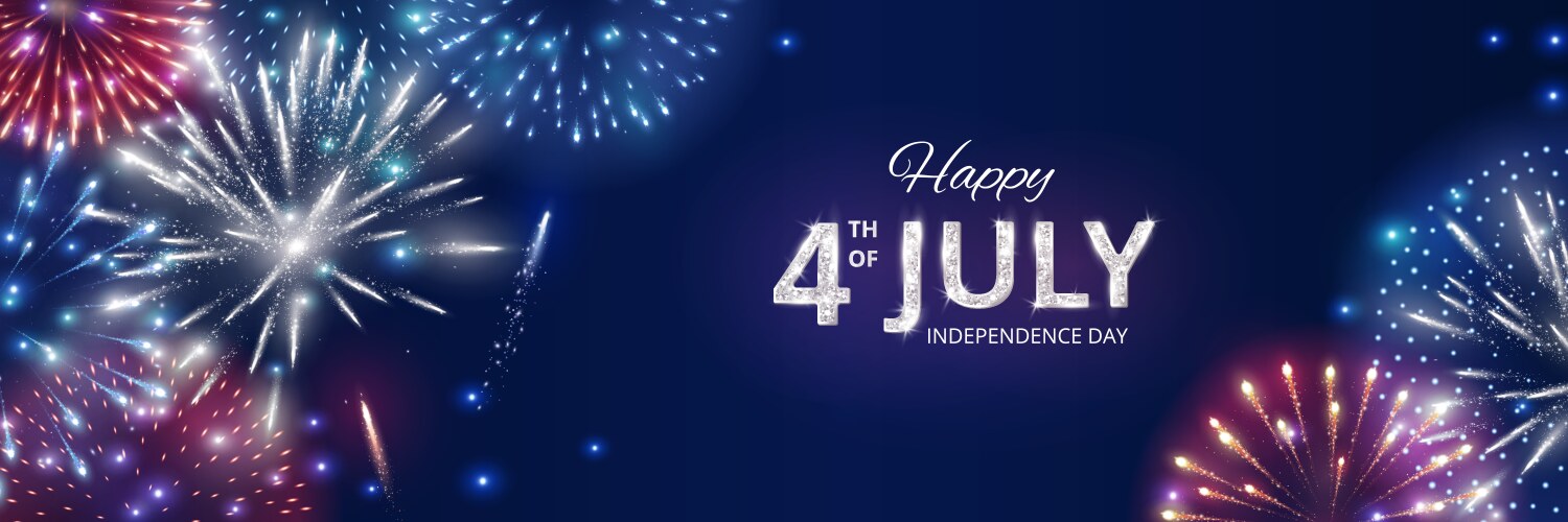 Fireworks Black Background 4th Of July