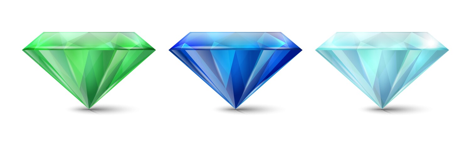 Watercolor purple crystal Royalty Free Vector Image