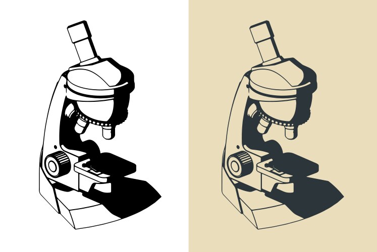 Digital microscope Royalty Free Vector Image - VectorStock