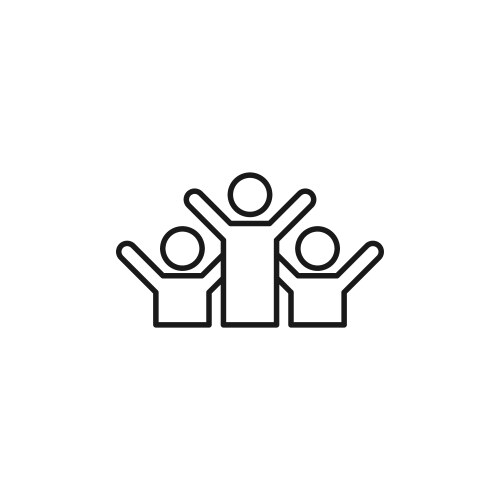 Celebration icon set celebrate happy teamwork Vector Image