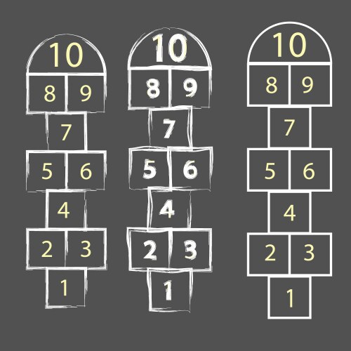 Hopscotch Vector Images (over 1,100)