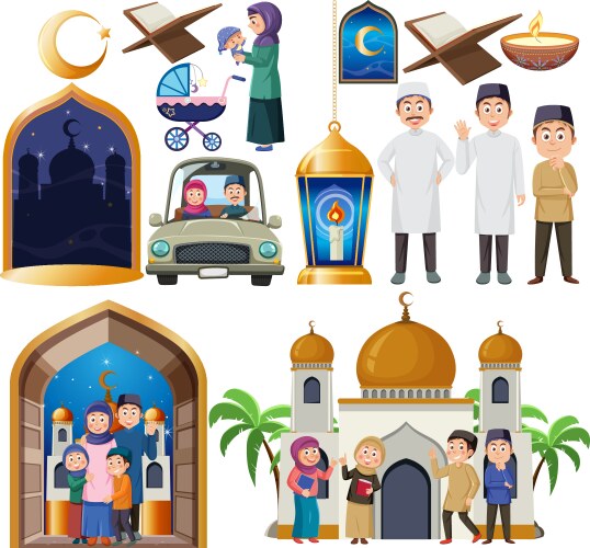 Mosque Cartoon Vector Images (over 8,300)