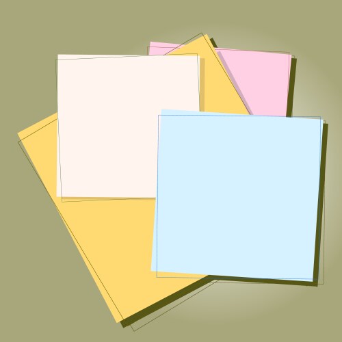 Post it note paper Royalty Free Vector Image - VectorStock