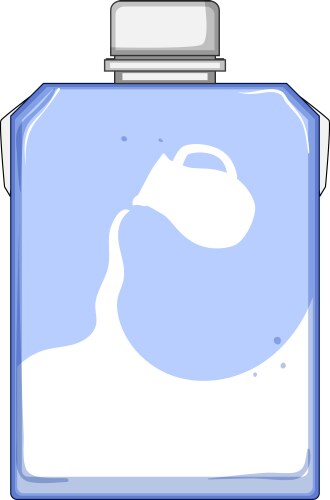 Milk box set cartoon Royalty Free Vector Image