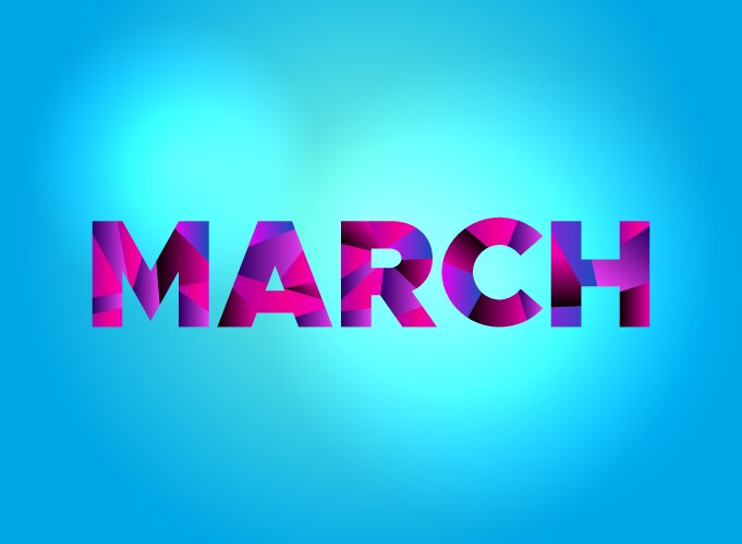 March Word Vector Images (over 3,000)
