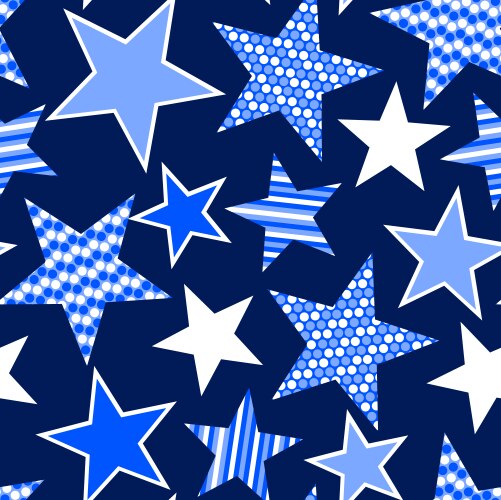 Stars seamless pattern Royalty Free Vector Image