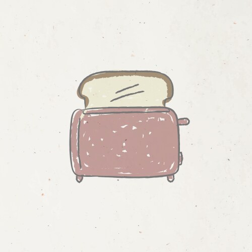 Broken toaster error 3d icon Royalty Free Vector Image