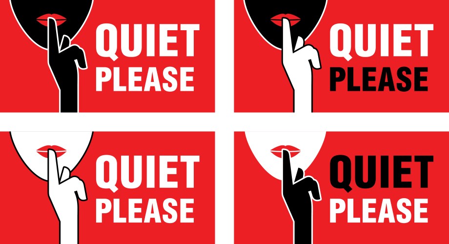 Please Keep Quiet Sign Vector Images (over 210)