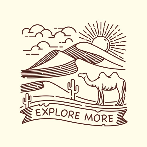 Desert Line Drawing Vector Images (over 6,000)