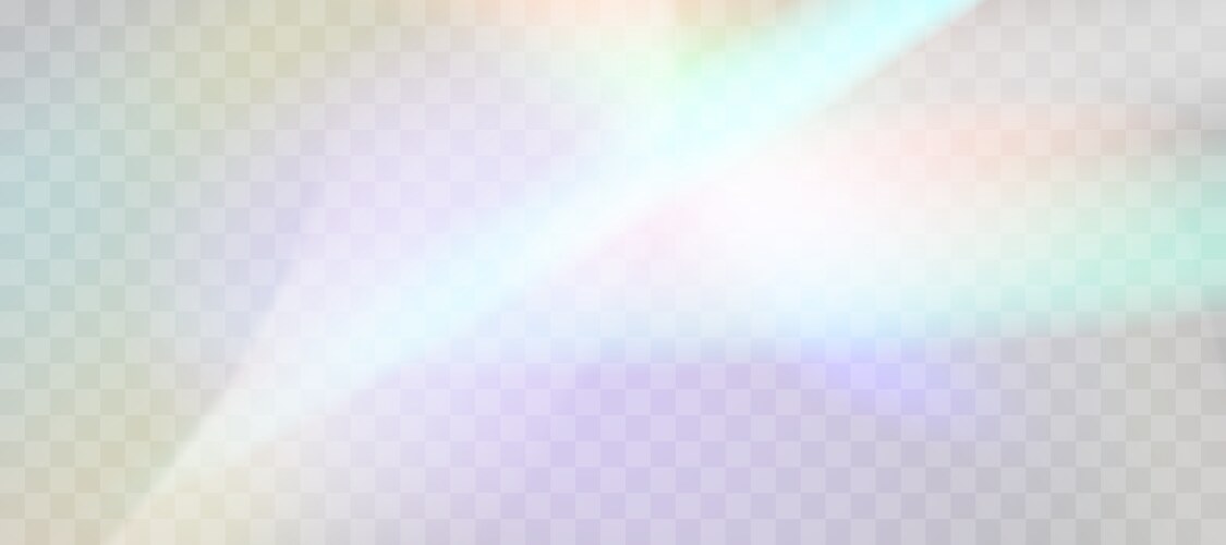 Blurred rainbow refraction overlay effect light Vector Image