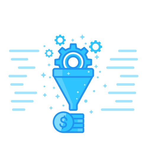 Conversion funnel prospect lead generation – Royalty-Free Vector ...