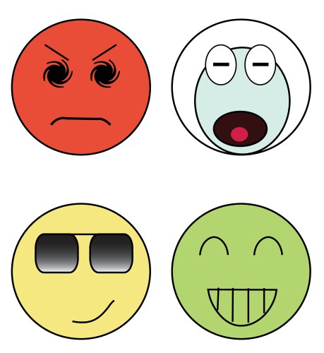 Stoned emoticon Royalty Free Vector Image - VectorStock
