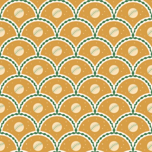 Stroke scallop seamless pattern arch continuous Vector Image