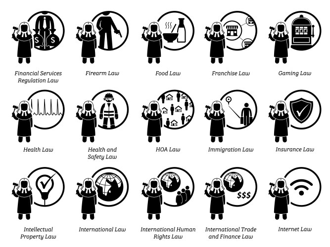 14 international icons Royalty Free Vector Image