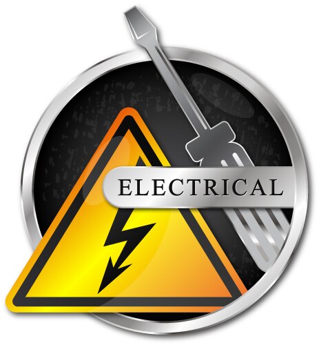 Electricity repair and service symbol Royalty Free Vector