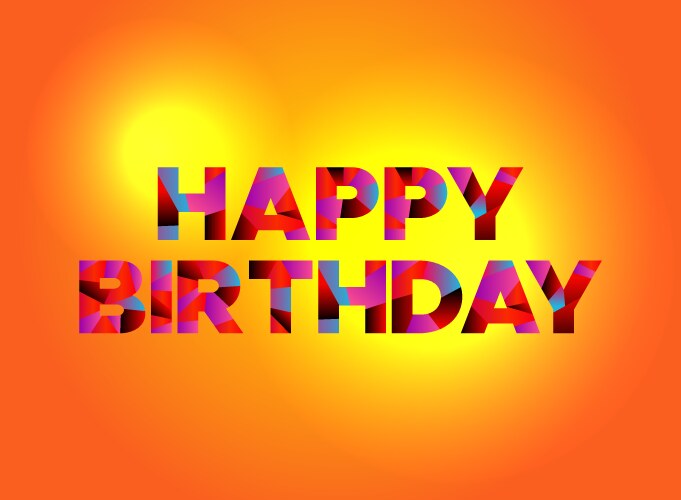 Happy Birthday Word Art Vector Images (over 2,300)