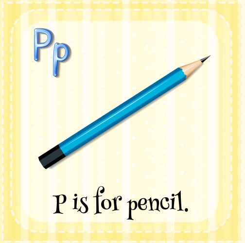 Letter p Royalty Free Vector Image - VectorStock