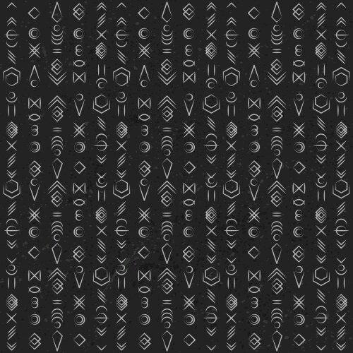 Viking sign seamless pattern Royalty Free Vector Image