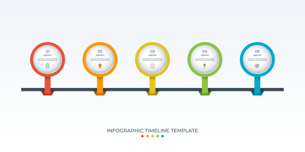 Timeline infographics Royalty Free Vector Image