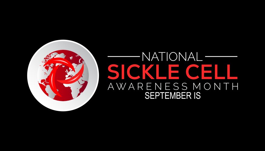 National sickle cell awareness month Royalty Free Vector