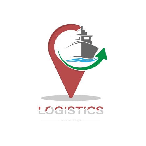Exotic travel template for logo sticker stickers Vector Image