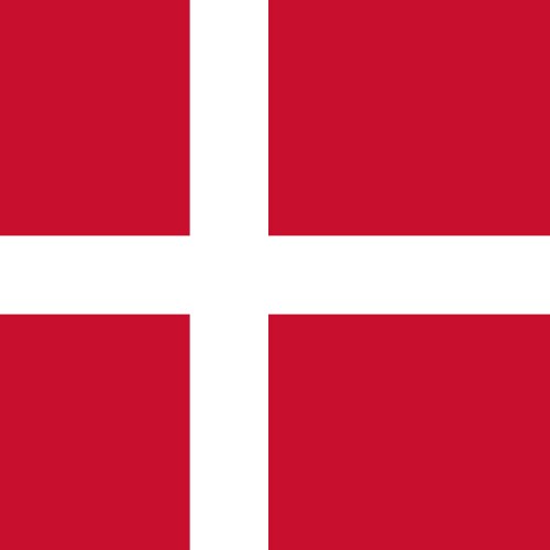Circle flag of denmark Royalty Free Vector Image