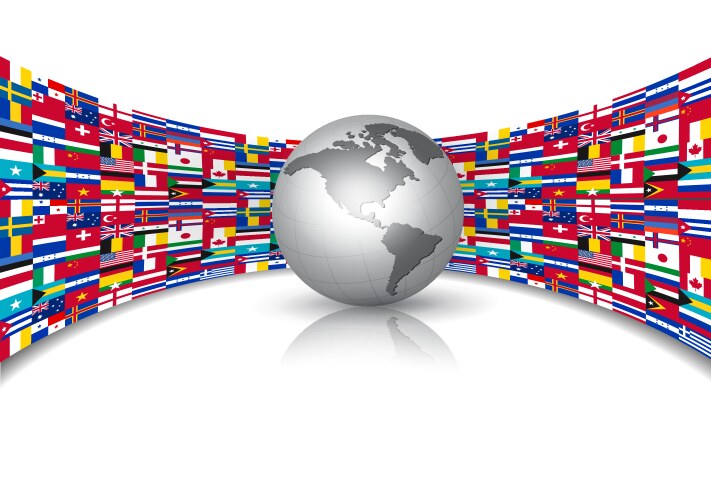 Globe Flags Vector Images (over 27,000)