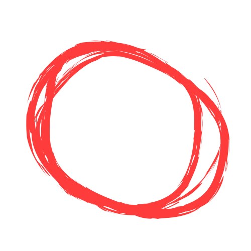 Red brush stroke underline Royalty Free Vector Image