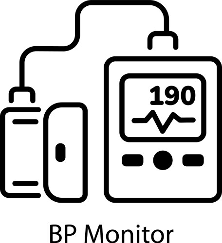 Bp monitoring Royalty Free Vector Image - VectorStock