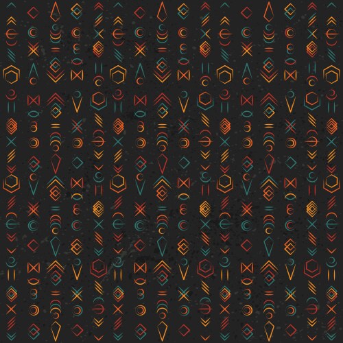 Viking sign seamless pattern Royalty Free Vector Image