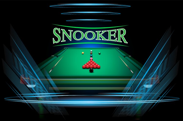 Snooker sport design Royalty Free Vector Image