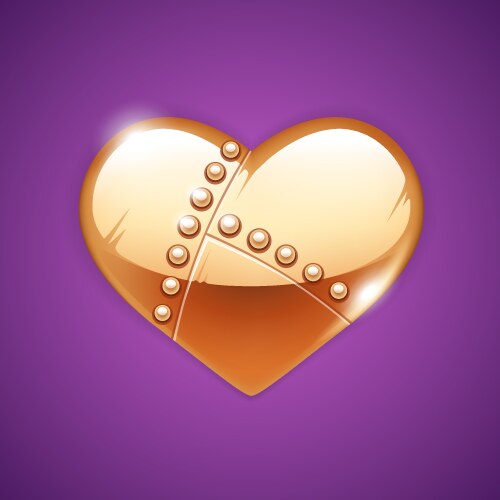 Closed heart Royalty Free Vector Image - VectorStock