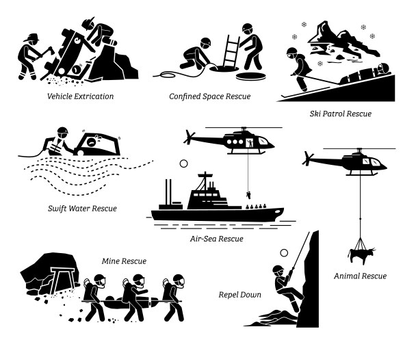 First aid rescue emergency help cpr medic saving Vector Image
