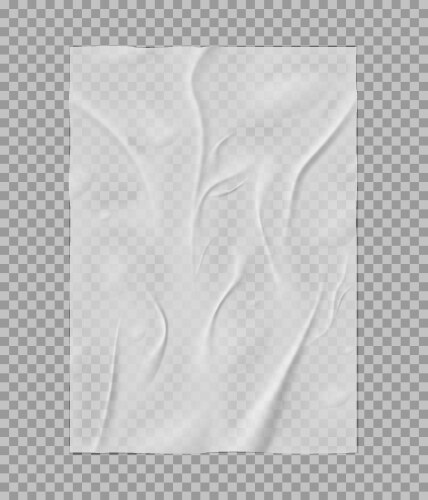 Moist paper wrinkled poster wet paper sheet Vector Image