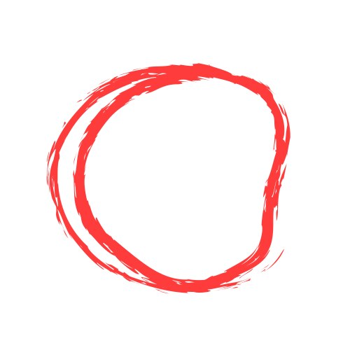 Red brush stroke underline Royalty Free Vector Image