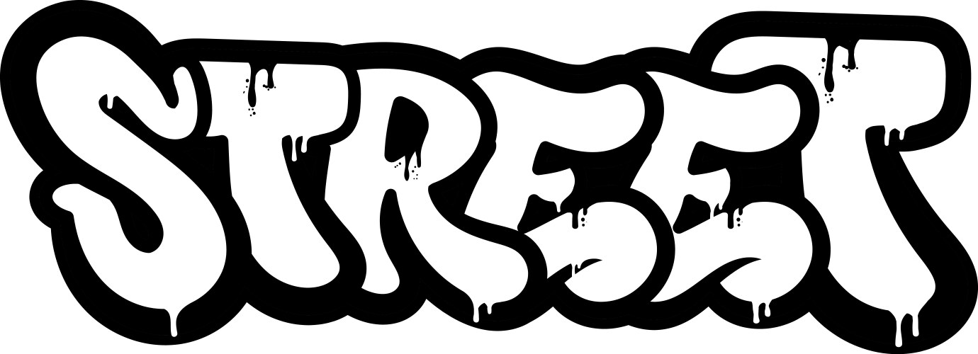 Street graffiti Royalty Free Vector Image - VectorStock