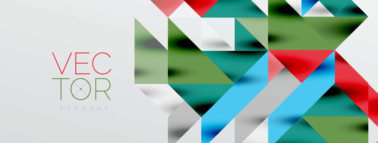 Tech minimal overlapping triangle shapes elements Vector Image