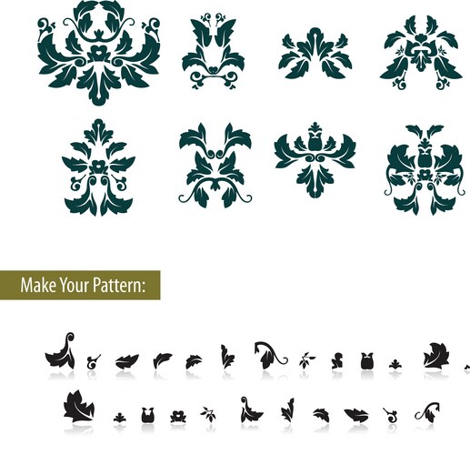 Leaf motif Vector Images & Graphics for Commercial Use | VectorStock