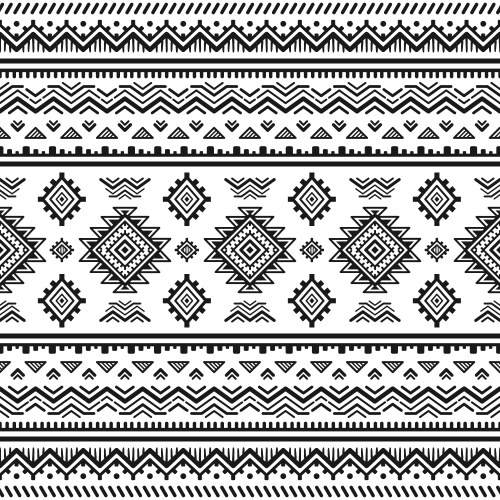 Tribal indian seamless pattern color mexican Vector Image