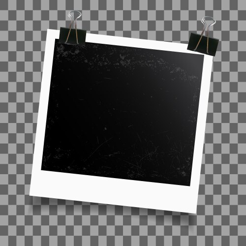 Montage frame template for photo collage Vector Image