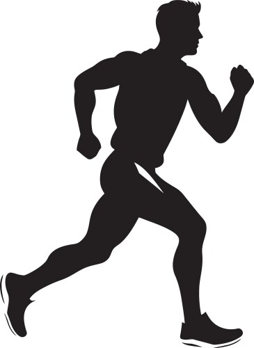 Jogging journey man running icon speed dash Vector Image