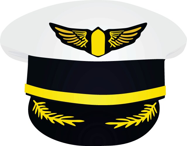 Pilot hat Royalty Free Vector Image - VectorStock