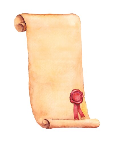 Watercolor wax stamp Royalty Free Vector Image