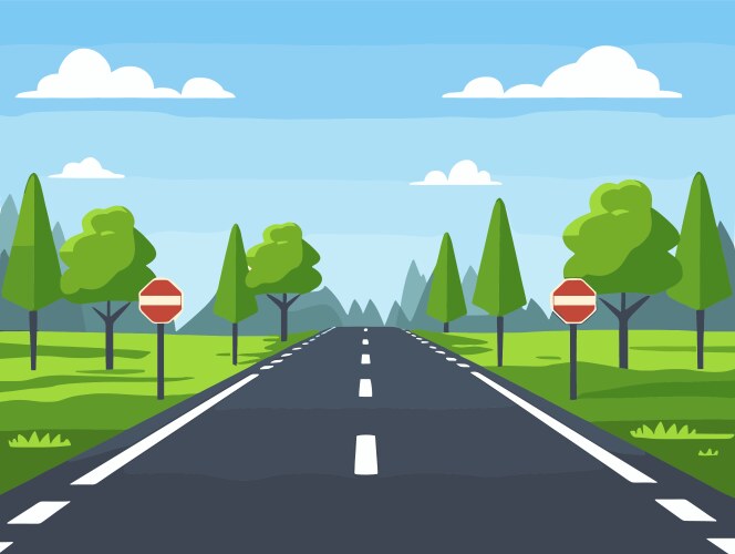 Road Line Straight Vector Images (over 2,700)